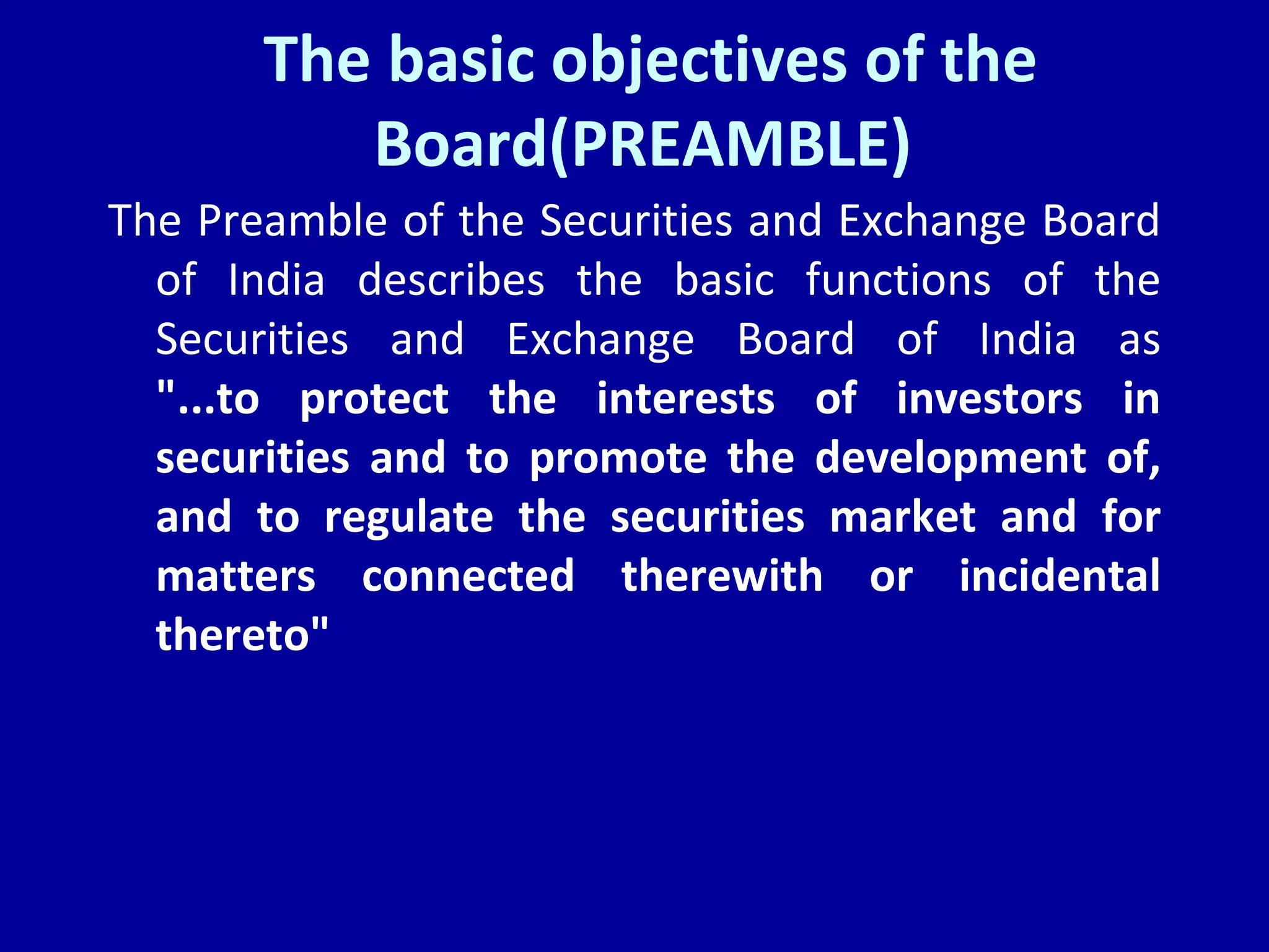 Securities and exchange board of indiaupdated (sebi | PPT
