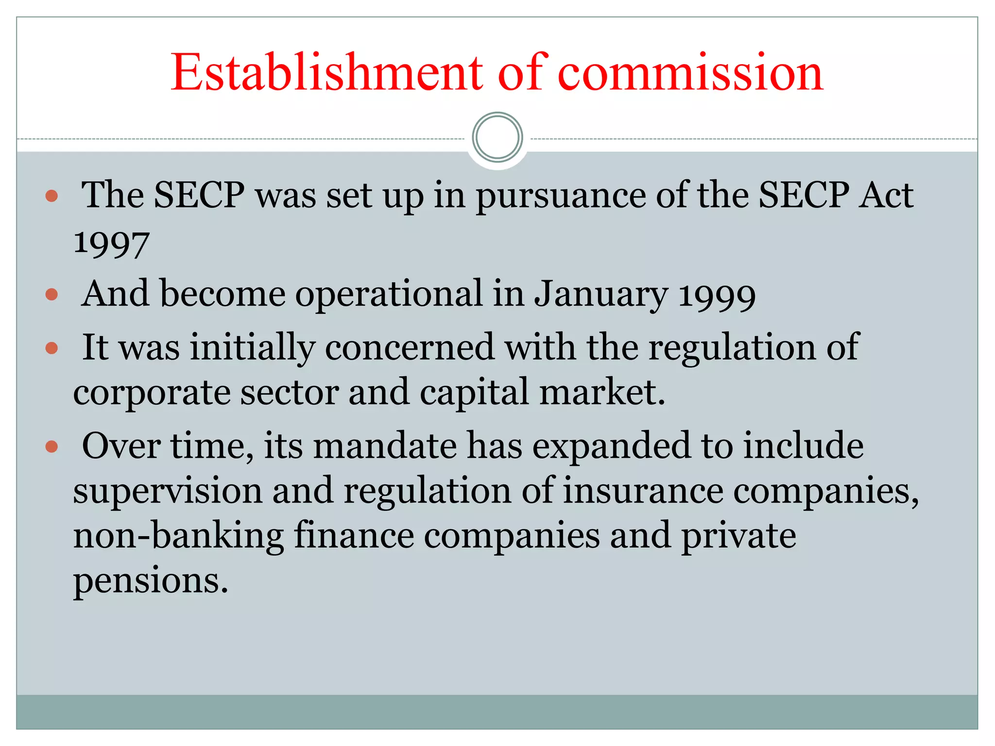 Securities and exchange commission of pakistan | PPT