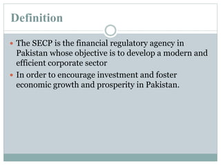 Securities and exchange commission of pakistan | PPT