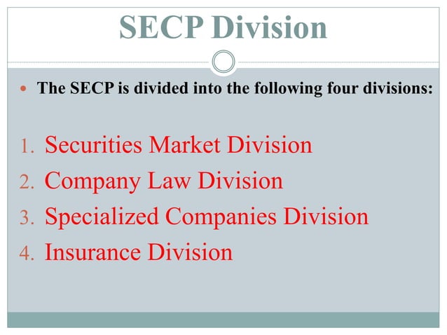 Securities and exchange commission of pakistan | PPT