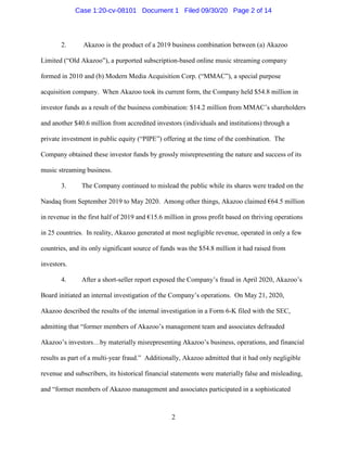 SEC vs. Akazoo | PDF