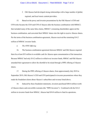 SEC vs. Akazoo | PDF