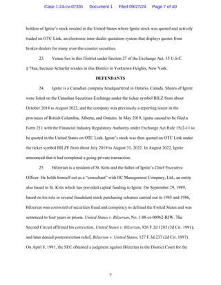 SEC vs Ignite Brands Bilzerian complaint | PDF