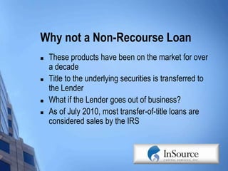 Securities Based Lending | PPTX