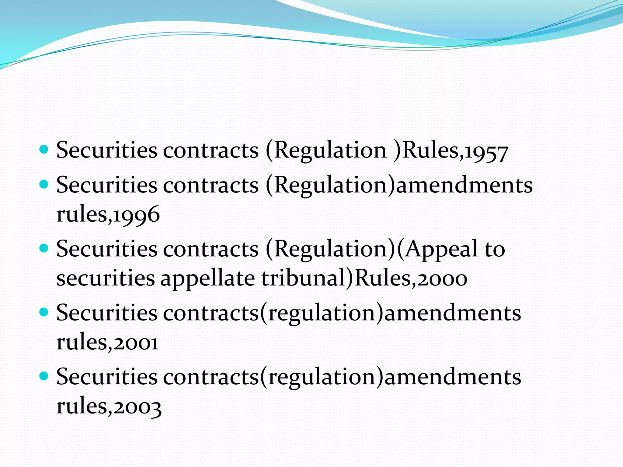 Securities contract act | PPTX