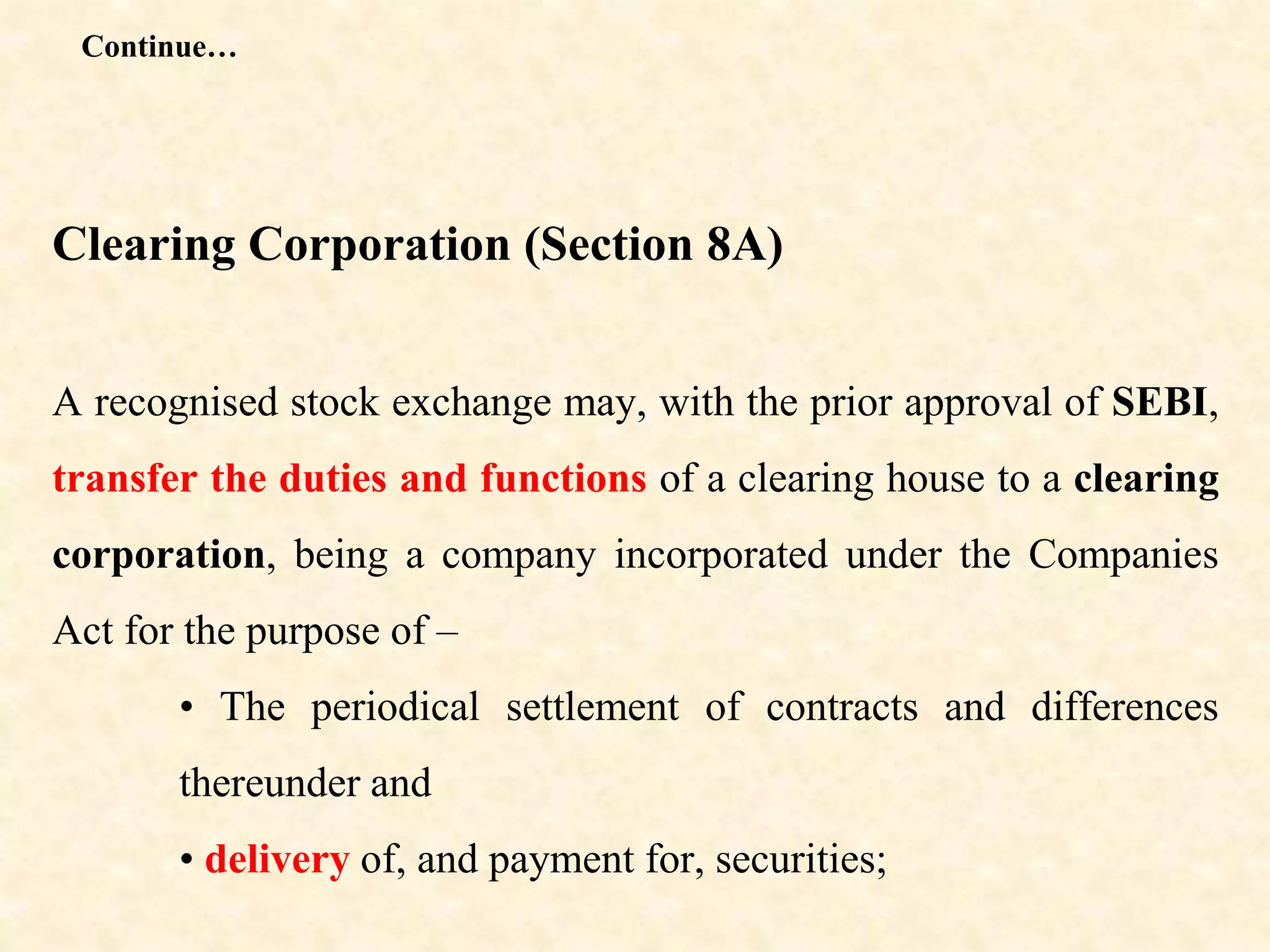 Securities contract regulation act, 1956 | PPTX