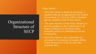Securities & Exchange commission of Pakistan (SECP) | PPTX