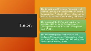 Securities & Exchange commission of Pakistan (SECP) | PPTX