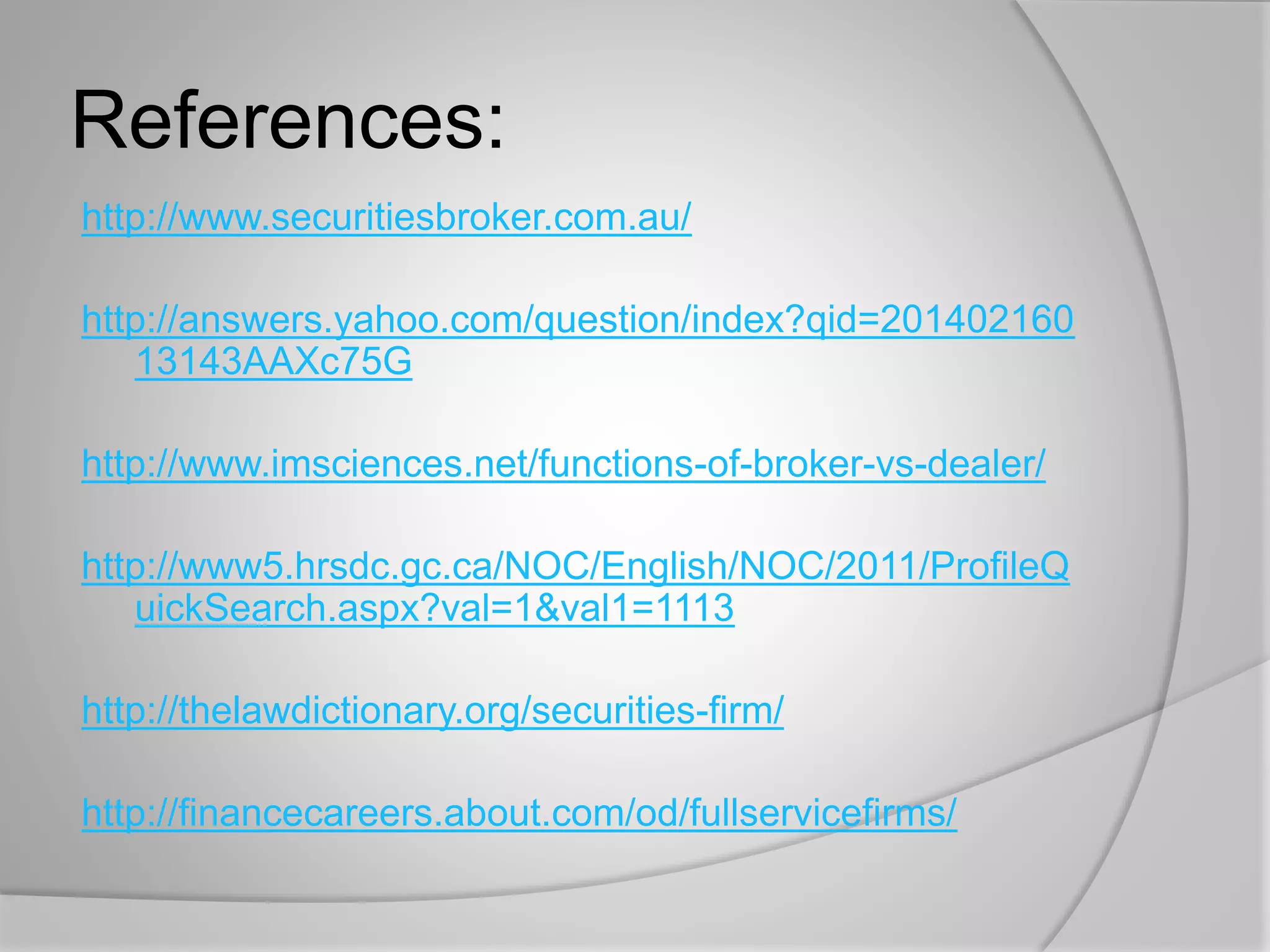 Securities firm vs. Investment banks (Capital Market) | PPTX