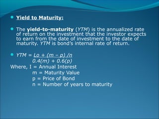 Securities ppt final (1) | PPT | Stocks and Bonds | Personal Investing