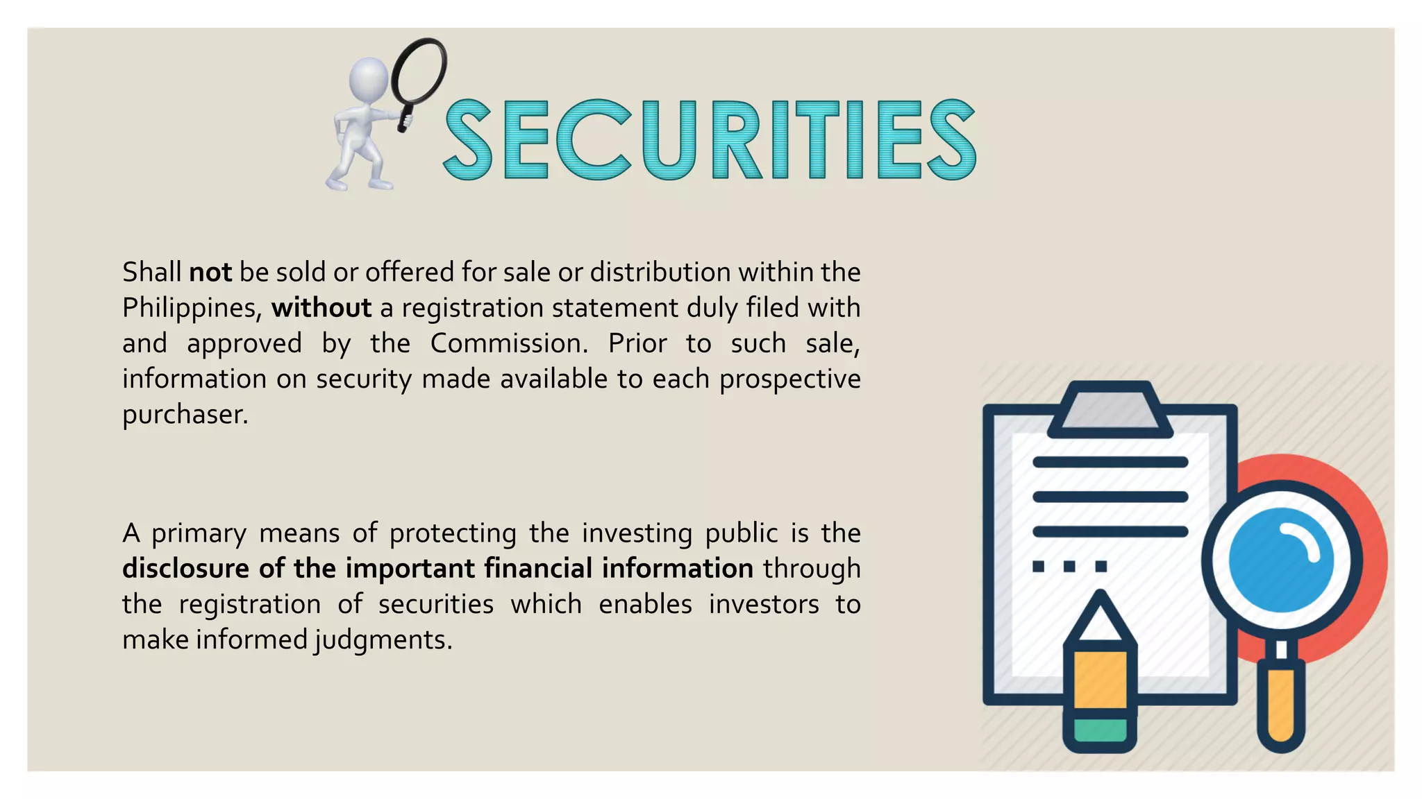Securities Regulation Code of the Philippines | PDF