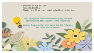Securities Regulation Code of the Philippines | PDF