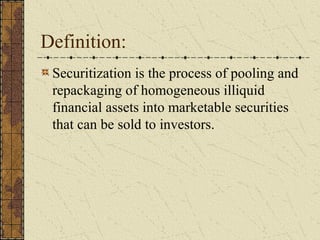 Securitisatio | PPT