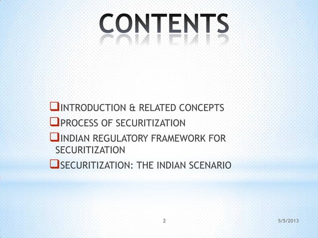 Securitisation | PPTX | Home Financing | Personal Debt