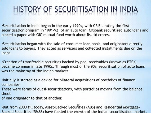 Securitisation | PPTX | Home Financing | Personal Debt