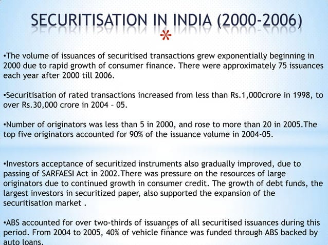 Securitisation | PPTX | Home Financing | Personal Debt