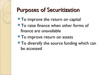 Securitisation | PPT