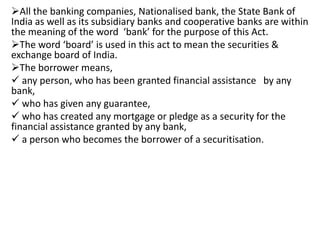 Securitisation and reconstruction | PPSX | Business Banking & Finance ...