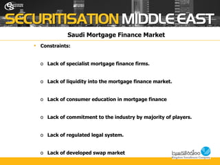 Securitisation Middle East Presentation | PPT