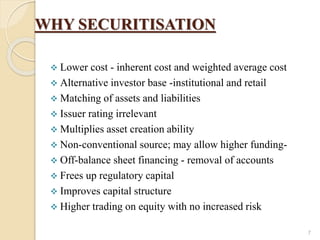 Securitization in india | PPTX