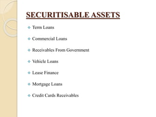 Securitization in india | PPTX
