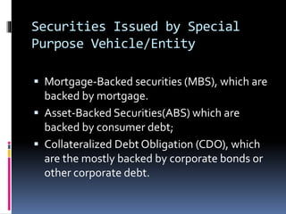 Securitization of debt | PPTX