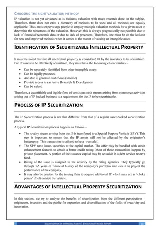 Securitization of Intangible Assets | PDF