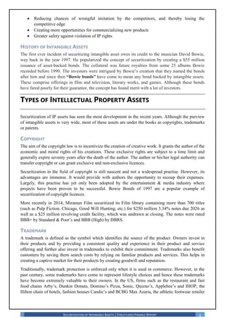 Securitization of Intangible Assets | PDF