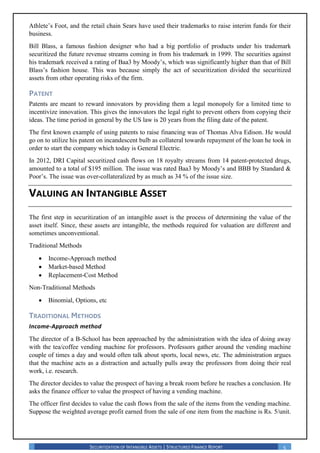 Securitization of Intangible Assets | PDF