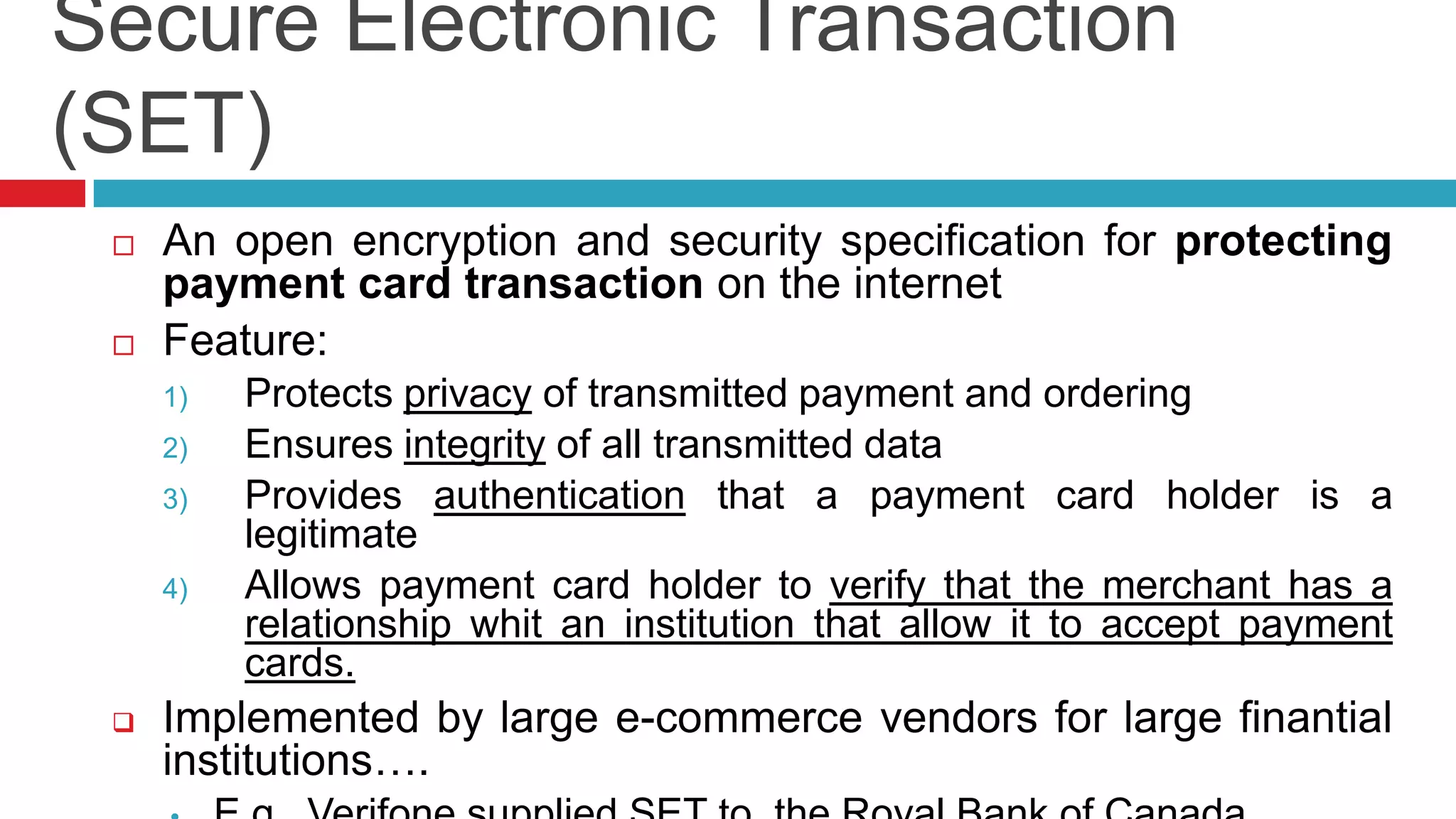 Security in E-commerce | PPTX