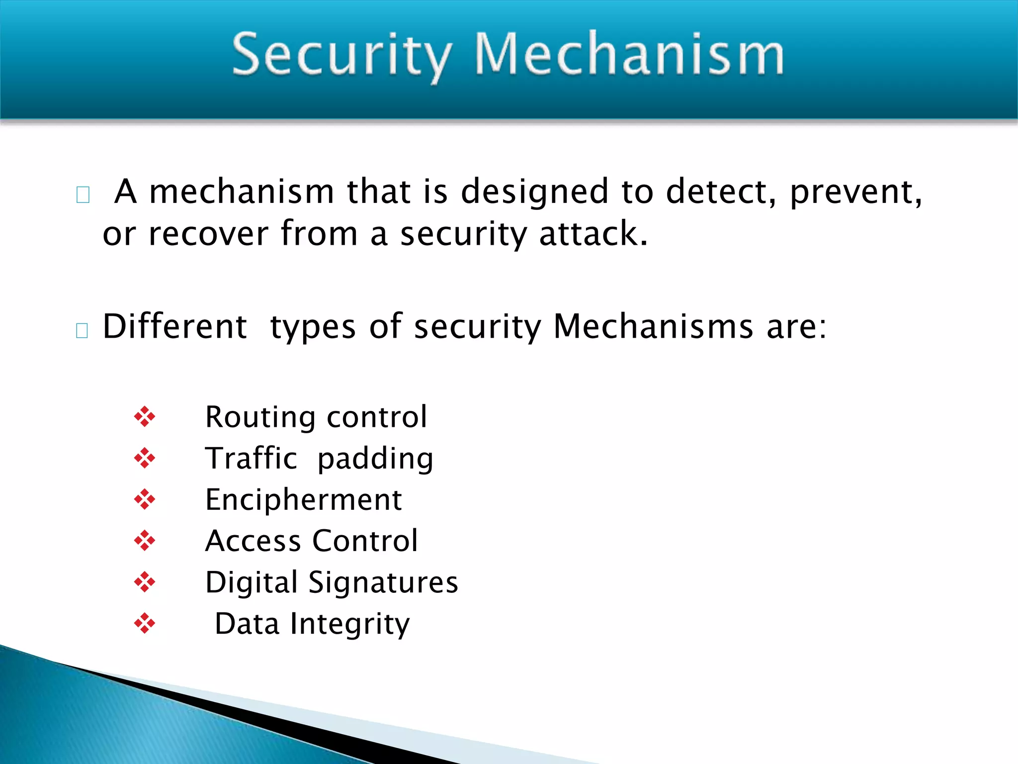 Security Mechanisms | PPTX