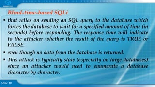 Computer security Description about SQL-Injection and SYN attacks | PPT