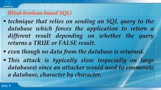 Computer security Description about SQL-Injection and SYN attacks | PPTX