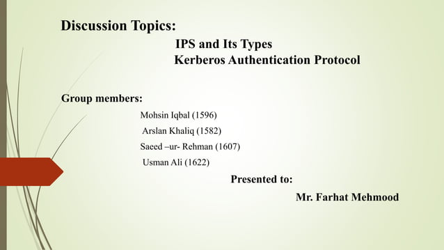 Ips and its types | PPTX