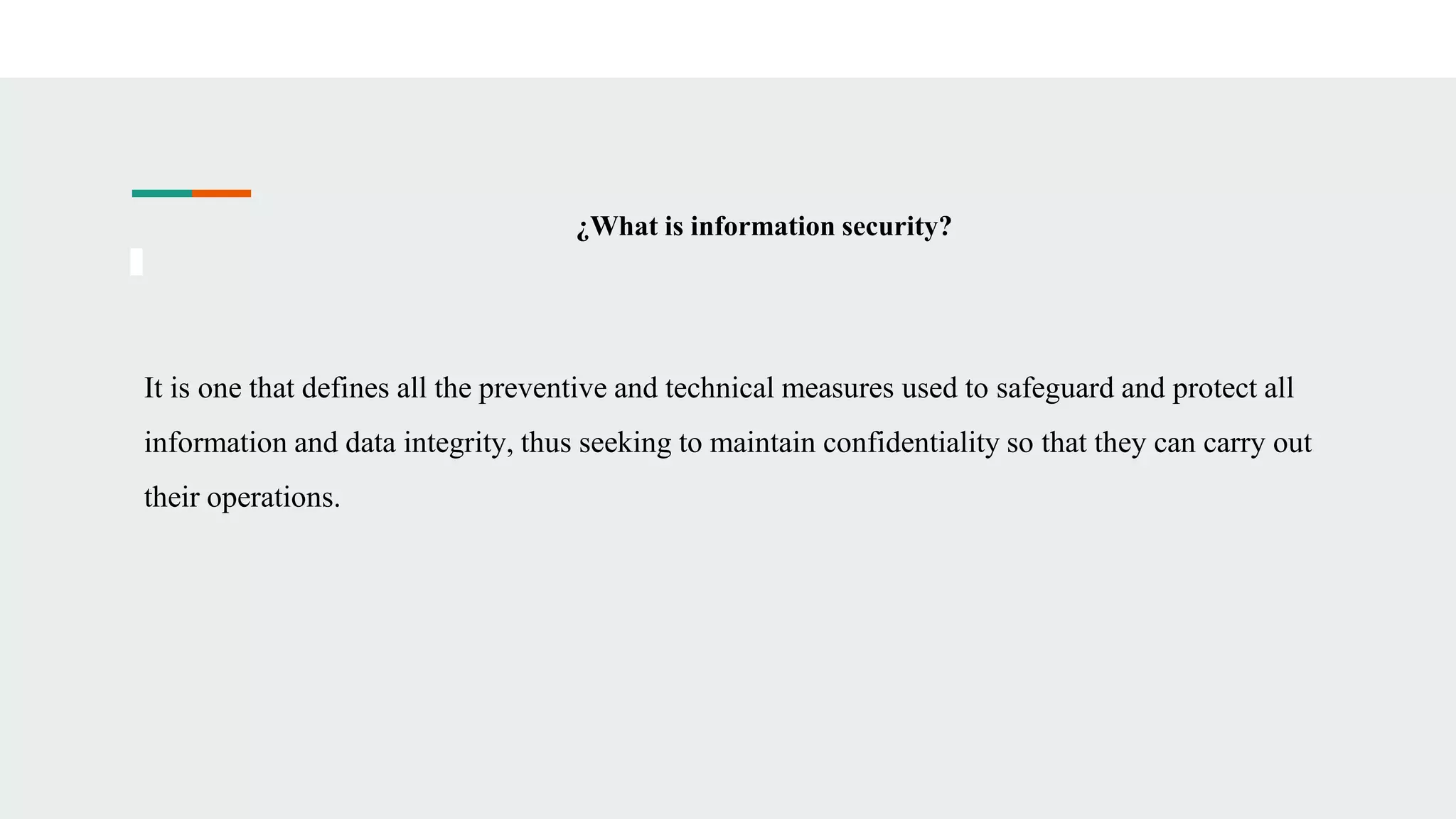 Recognize the importance of information security | PPT