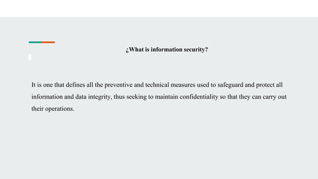 Recognize the importance of information security | PPT