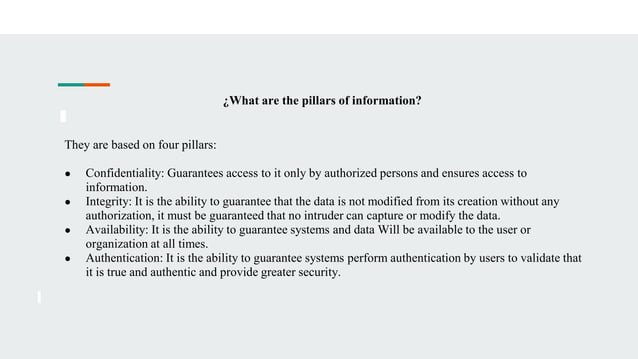 Recognize the importance of information security | PPT