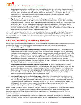 Enterprise Strategy Group: The Big Data Security Analytics Era is Here | PDF