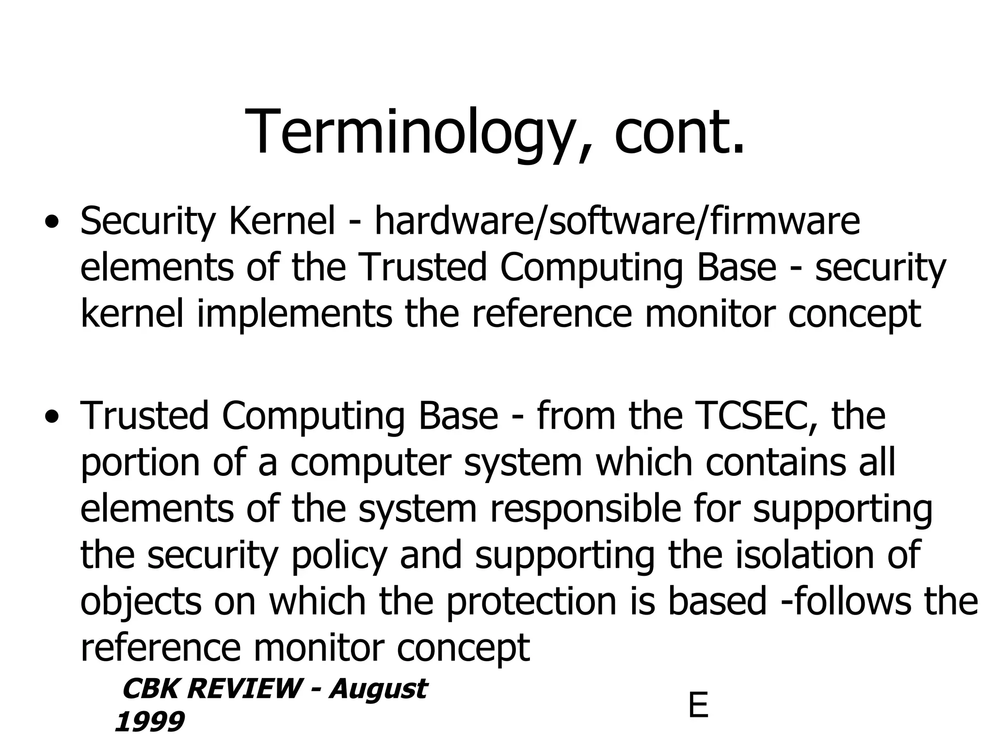 Security Architecture | PPT