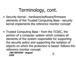 Security Architecture | PPT