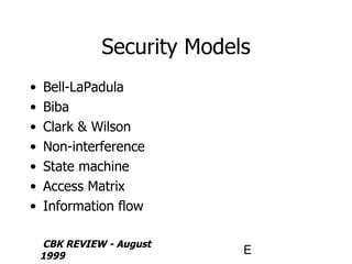Security Architecture | PPT