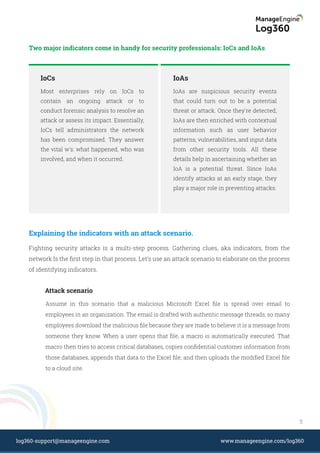 Using indicators to deal with security attacks | PDF