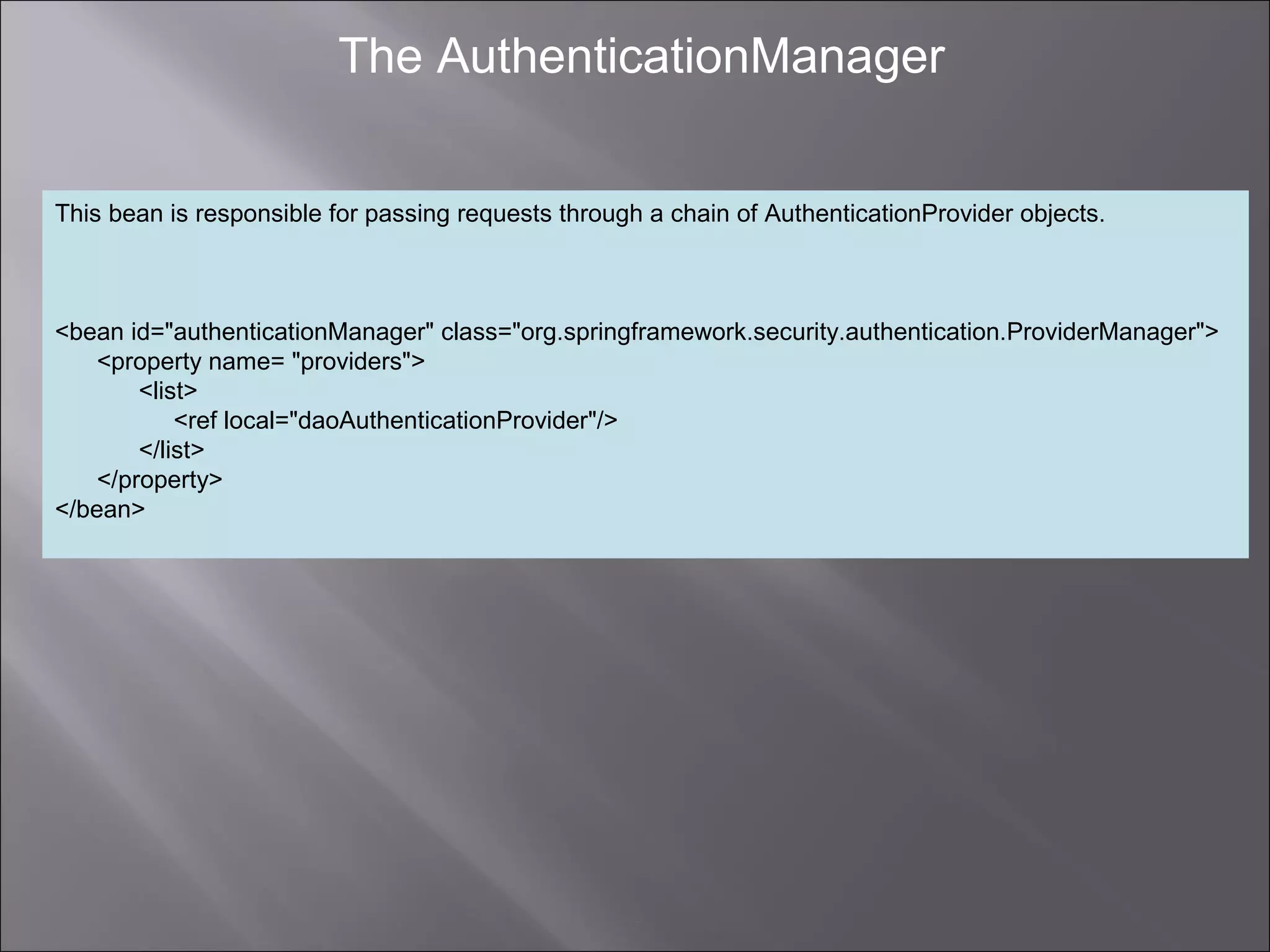 Security authorization using spring security | PPT