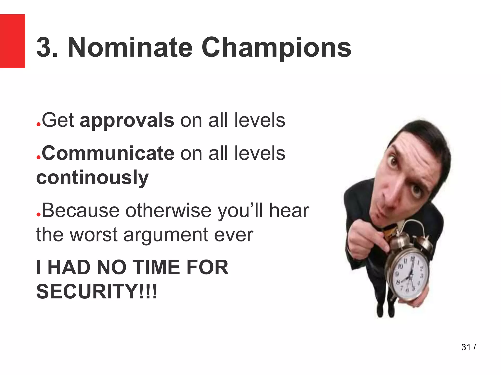 Security Champions - Introduce them in your Organisation | PPTX