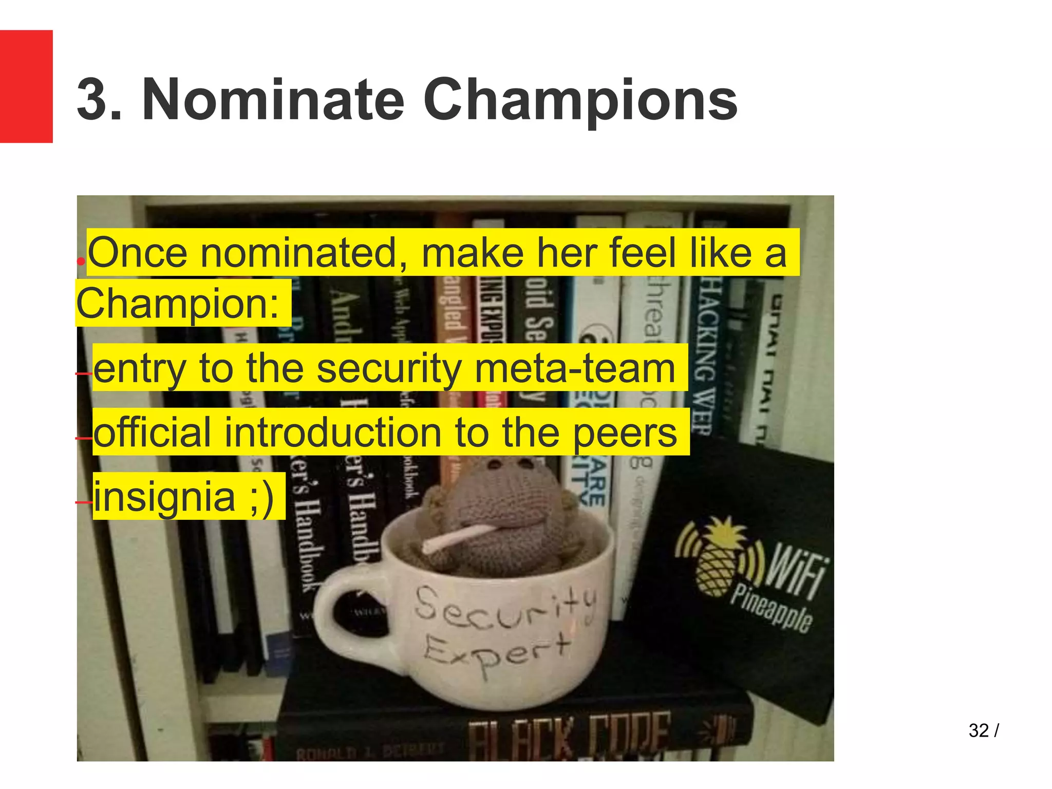 Security Champions - Introduce them in your Organisation | PPTX