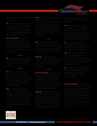 Security Clearance Information | PDF