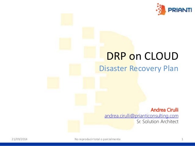 Security drp on cloud