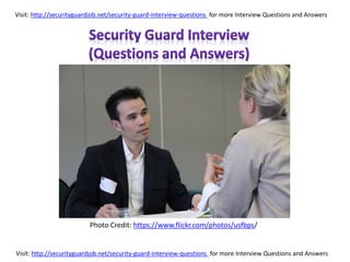 Security Guard Interview questions and Answers | PPTX