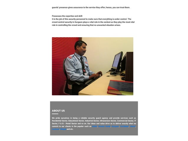 Security Guard Services In Gurgaon Haryana | CPS Security | PPT