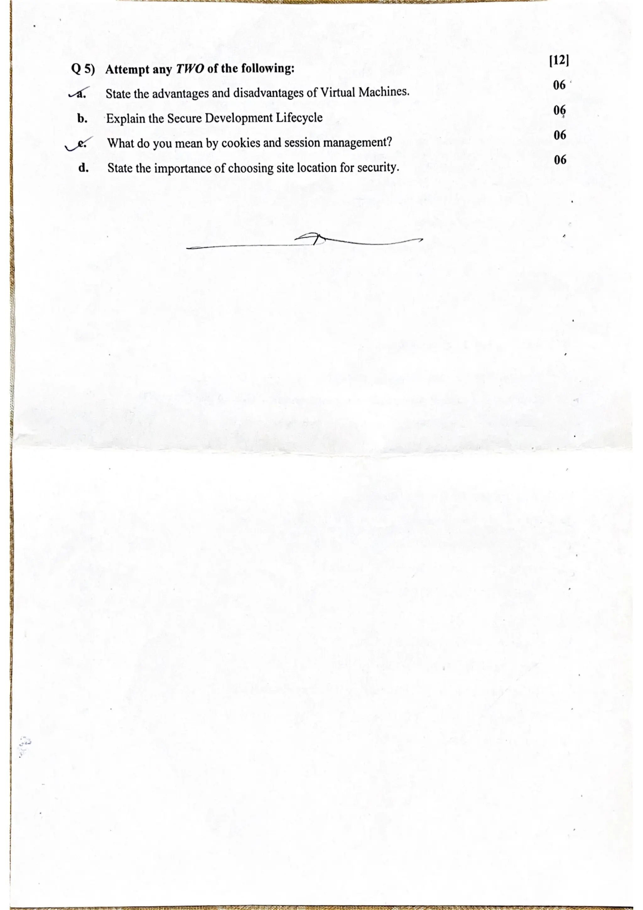 security-in-computing question paper 2023 | PDF